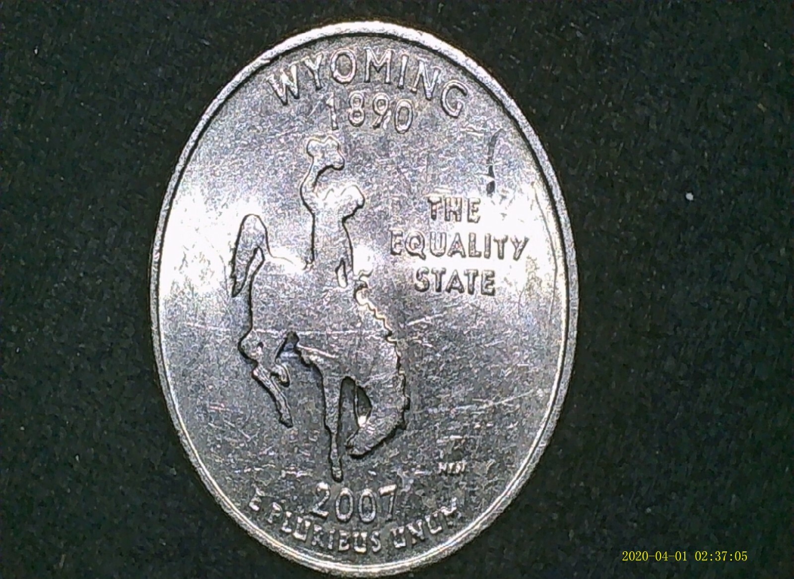 2007-P Wyoming State Quarter Die Chip Error coin | eBay