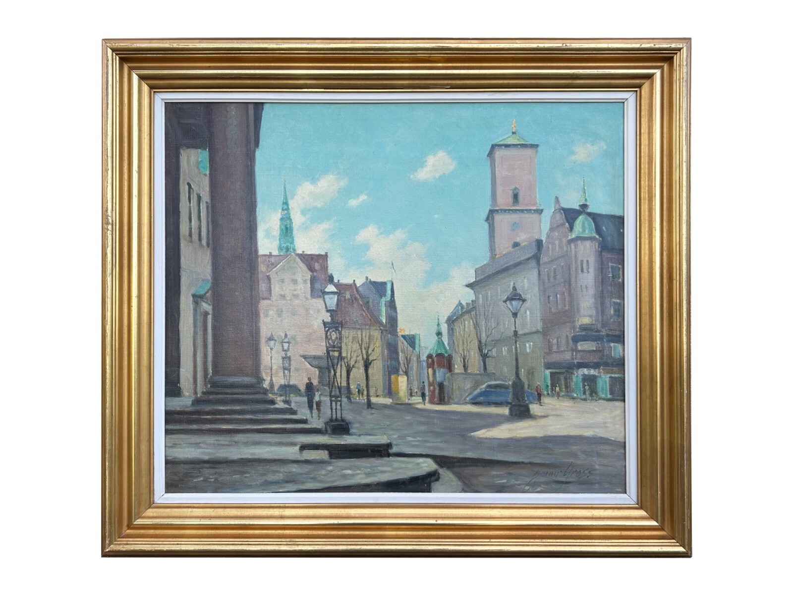 Gross, Ejnar 1895-1962 Danes European oil painting Framed | eBay
