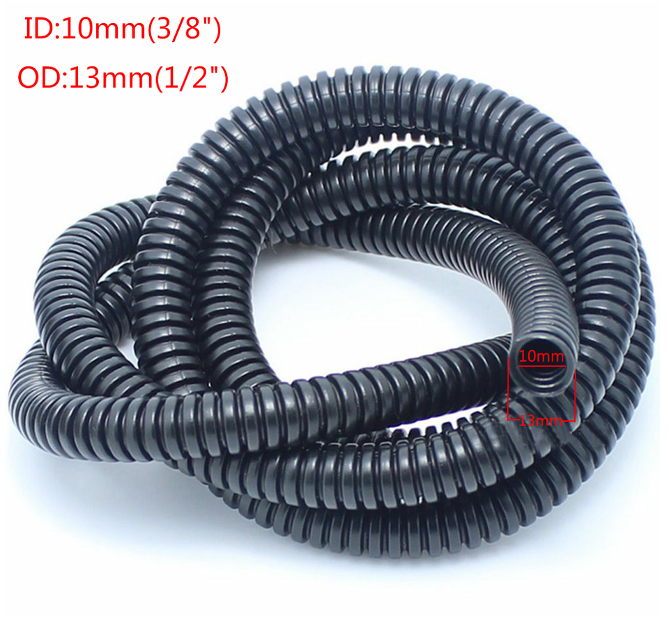 32FT 1/2" Split Loom Cable Conduit Polyethylene Flexible Tubing Wire ...