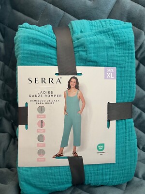 SERRA ALDI LADIES GAUZE TEAL ROMPER SIZE XL - NEW | eBay