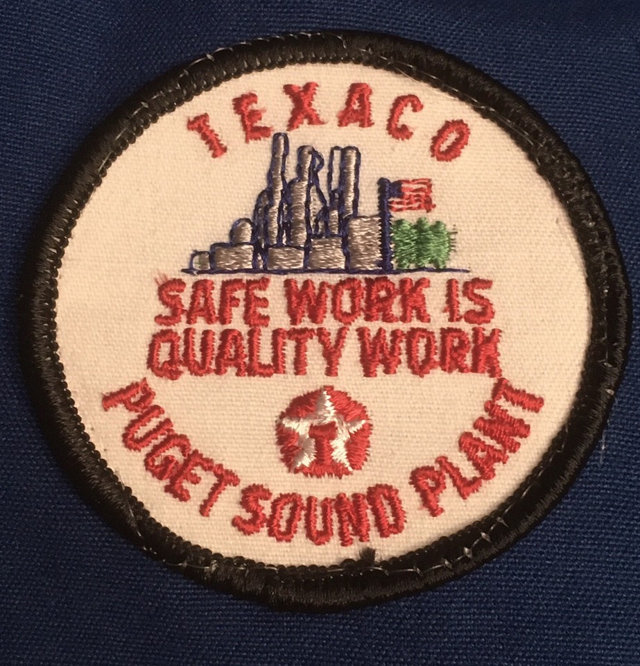 VTG USA Made Texaco Patch Lined Uniform Jacket Men XXL Puget Sound ...