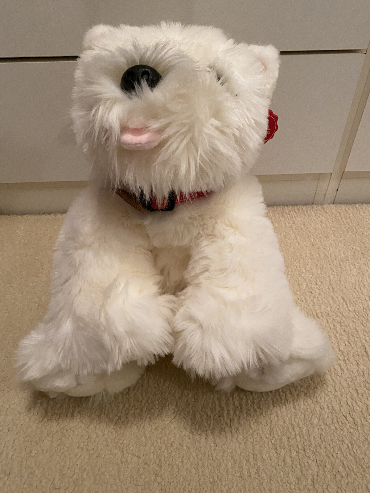 Keel Toys Simply Soft Collection HEATHER White Scottie Dog Soft Toy ...