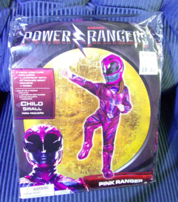 Pink Power Ranger 2017 Movie Kids Size Small 4-6 Halloween Costume NEW ...
