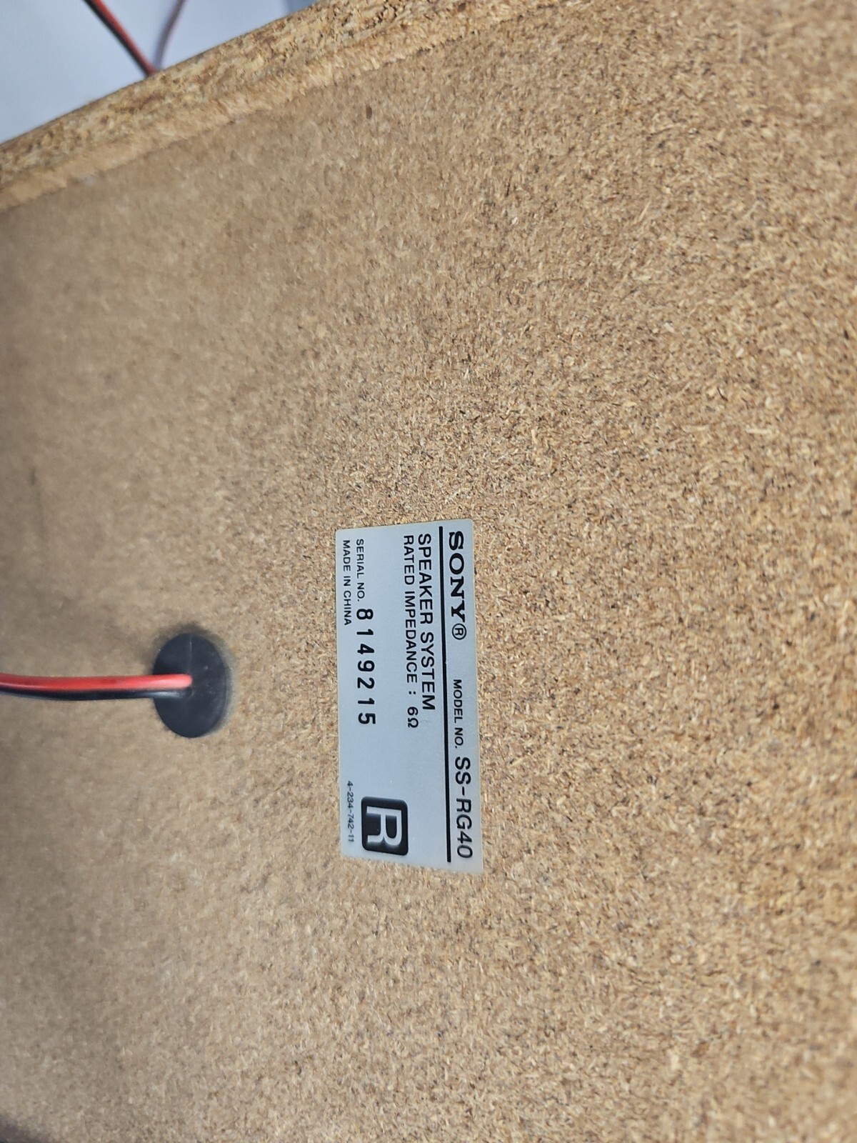 Replacement Sony SS-RG40 Speakers System Great Sound 2 Speakers R and L ...