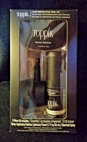 Toppik Hair Perfecting Tool Kit (Fiber Hold Spray Applicator Hairline ...