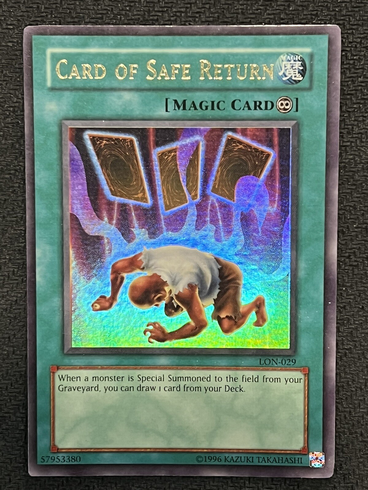 2003 Yu-Gi-Oh! Card of Safe Return LON-029 Ultra Rare Labyrinth Of ...