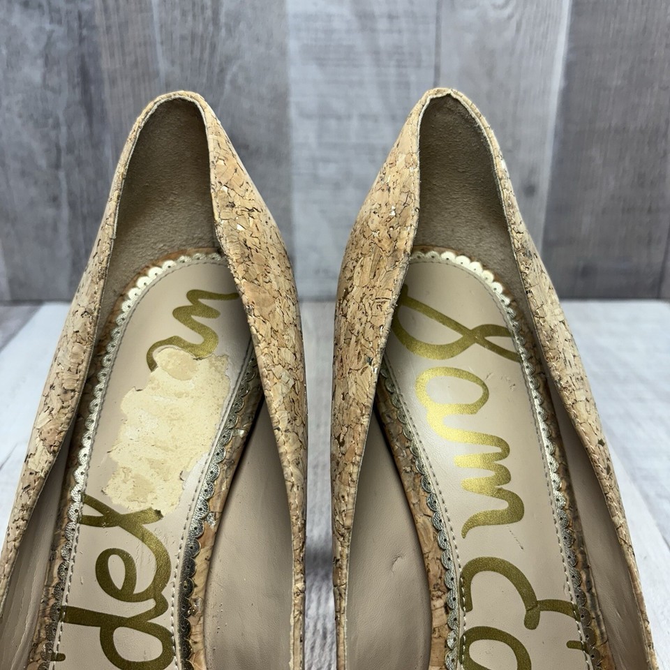 Sam Edelman Hazel Women's Size 10 Cork Pumps Stiletto High Heels Shoes ...