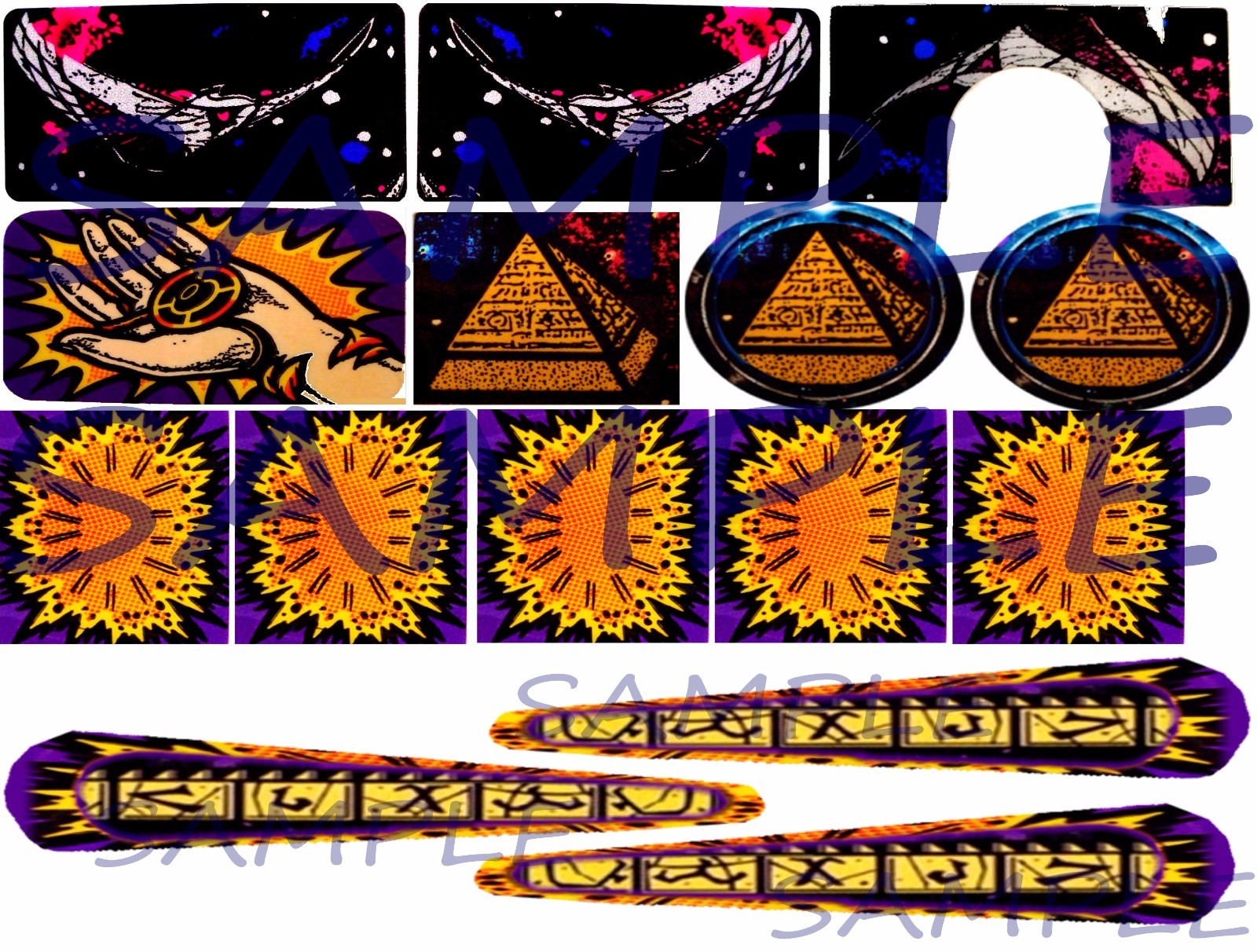 (NEW DESIGN 2018) GOTTLIEB STARGATE- CUSHIONED PINBALL TARGET & FLIPPER ...