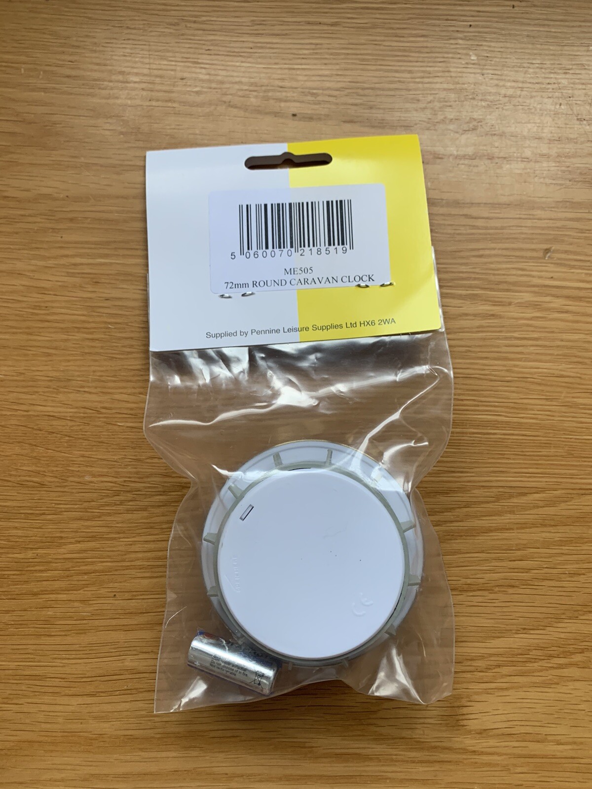 72mm Clock Round Brass Surround Quartz Caravan Motorhome Boat PLS | eBay UK