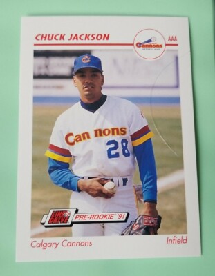 1991 Line Drive AAA #61 Chuck Jackson - Calgary Cannons | eBay