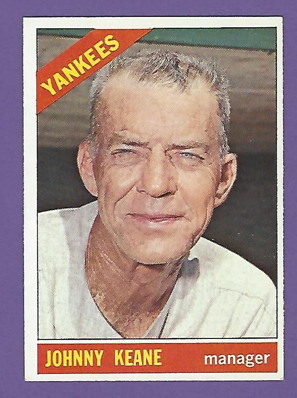 1966 Topps - #296 Johnny Keane - New York Yankees - ExMt | eBay