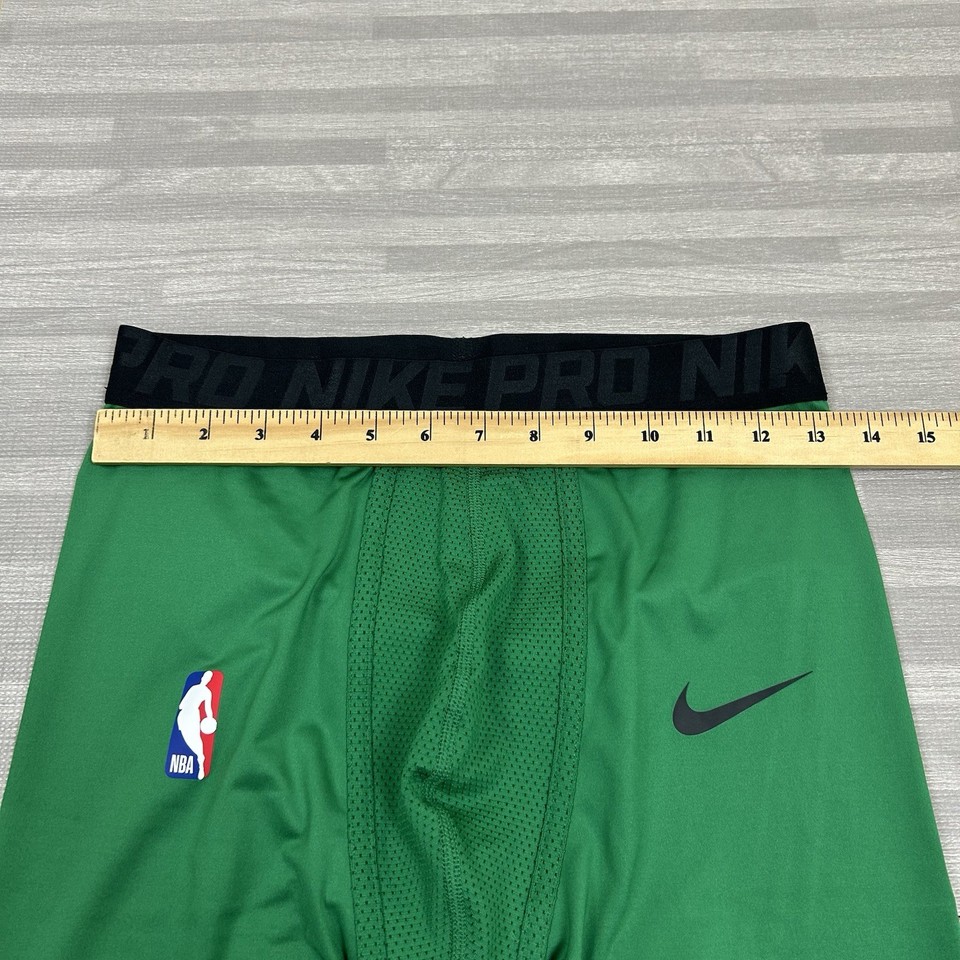 Nike Pro NBA Basketball Padded Knee Tights Kyrie Irving Custom Green ...