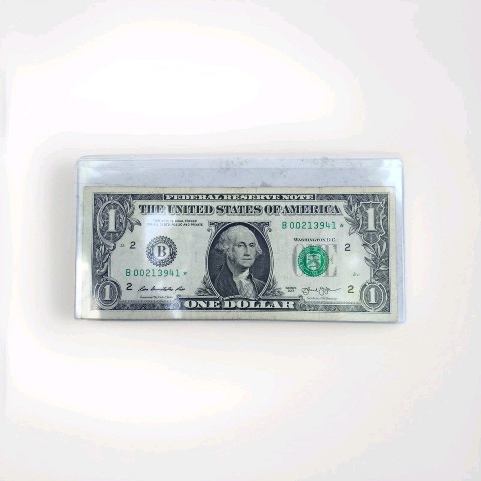 Series 2013B New York $1 Star Note B00213941* With Sleeve Near Mint | eBay
