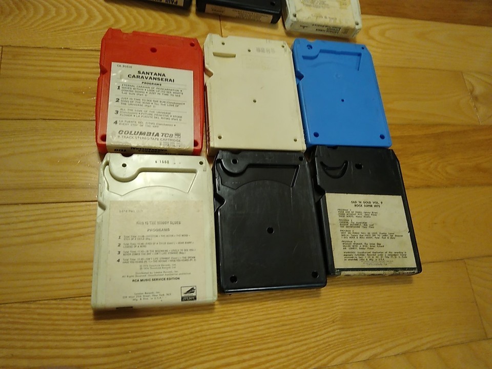 Classic Rock 8 track tape Lot of 24 W/Case Sabbath Stones Purple ...