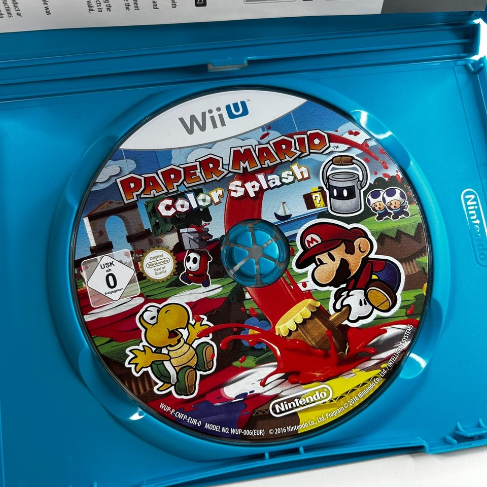 Paper Mario: Color Splash (Nintendo Wii U, 2016 PAL) Complete With ...