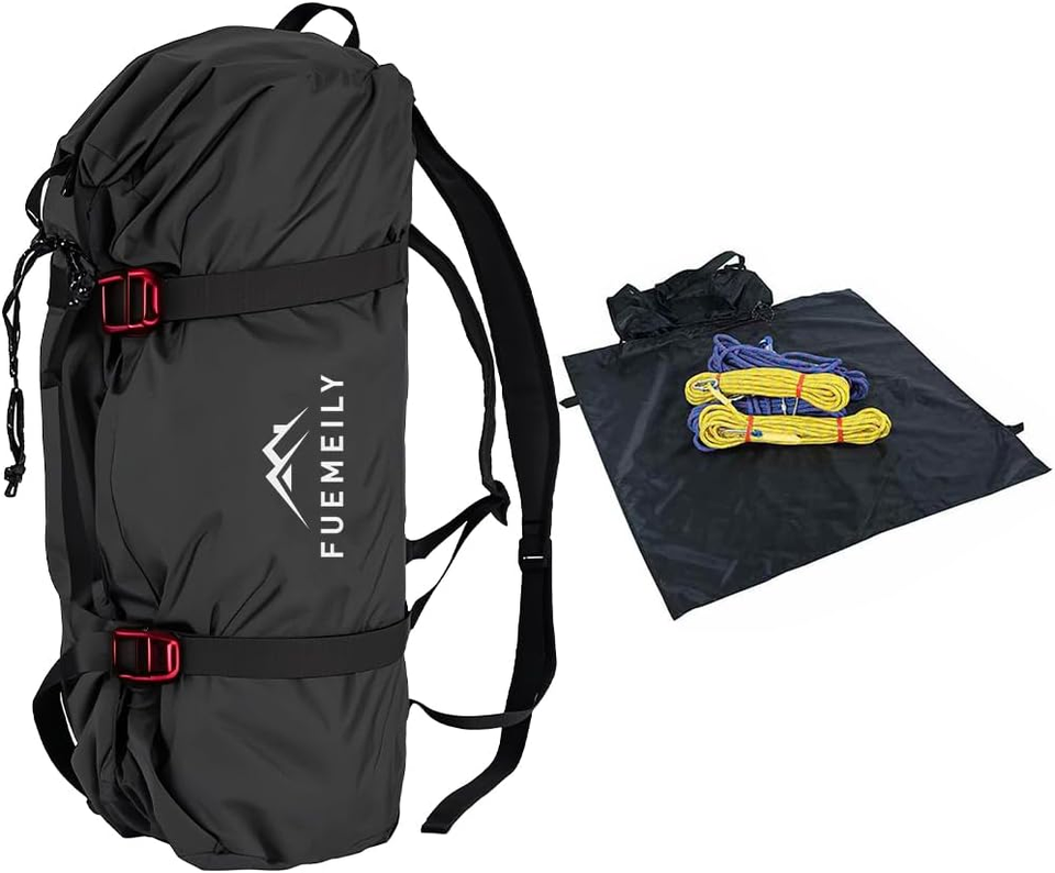 Rock Climbing Rope Bag, Large Capacity Folding Rope Storage Backpack ...