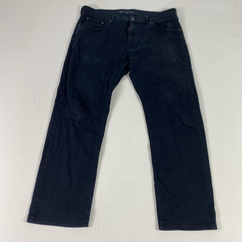 Mott & Bow Jeans Mens 36x30 Blue Dark Wash Slim Straight Stretch Denim ...