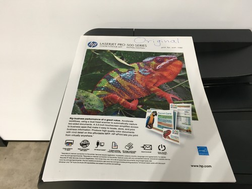 HP LaserJet Pro 500 color MFP M570dn A-I-O Laser Printer with 116k pg ...