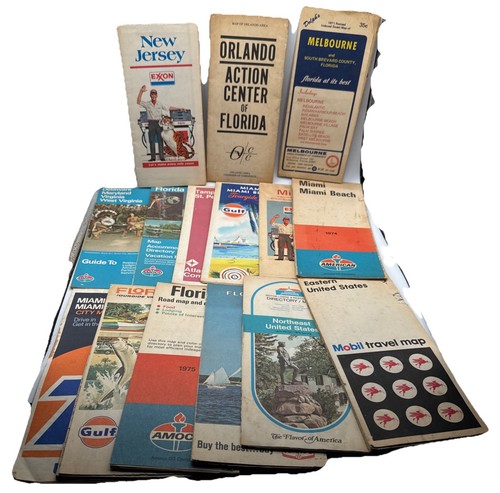 Vintage Gas Station Travel Pamphlets Lot: Gulf, Amoco, And Texaco | eBay