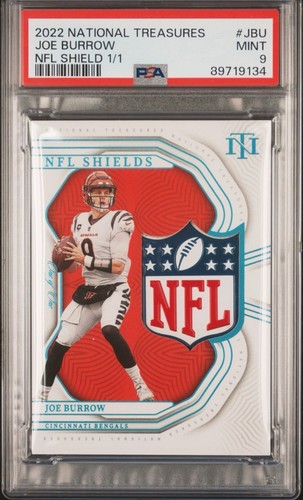 JOE BURROW 2022 Panini National Treasures Platinum NFL Shield Patch 1/1 ...