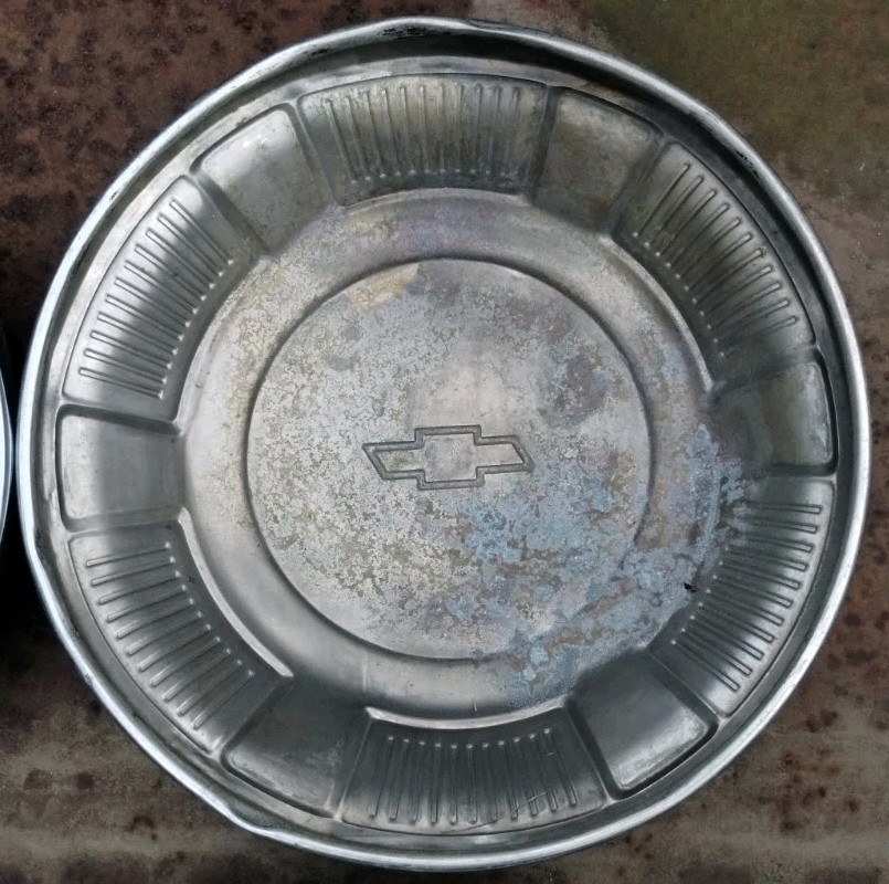 1968 1969 1970 Set Of 4 Chevy Chevrolet Poverty Hubcaps 10.5" Impala | eBay