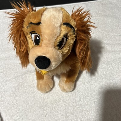 Official Disney Store 14” Lady And The Tramp Cocker Spaniel Stuff Plush ...