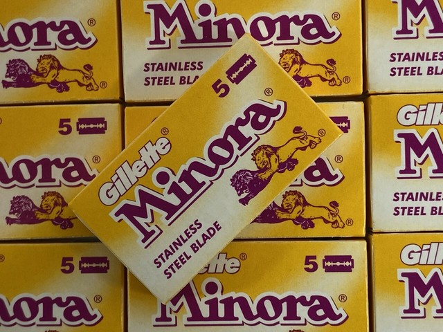 50 Gillette Minora Stainless Steel Double Edge Shaving Safety Razor ...