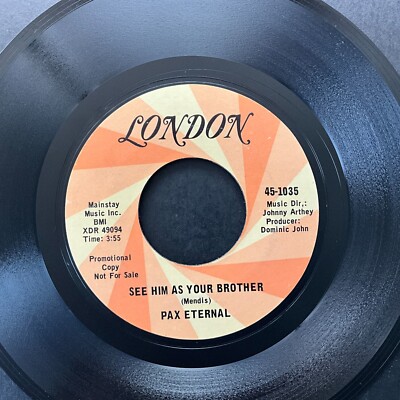 Pax Eternal, A Second Chance Mr. Jones / See Him As Your, 7" 45rpm ...