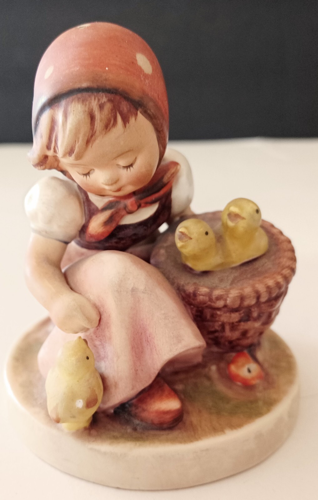 Hummel Goebel Figurine "Chick Girl" Girl baby chicks- W Germany ...