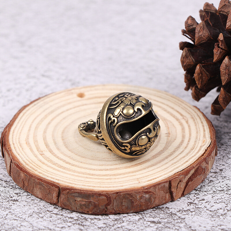 Brass Drop Bell Chinese Good Luck Tinkle Bell Charm For Bracelet and ...