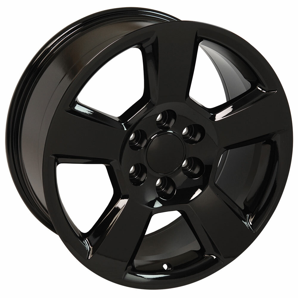 20x9 Wheels Fit Yukon Tahoe Chevy Blk Rims 5652 W1X SET | eBay