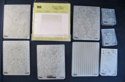 SIZZIX LOT 9 EMBOSSING FOLDERS | eBay
