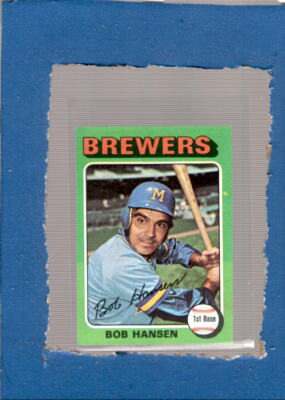 1975 Topps Mini #508 Bob Hansen NM Near Mint RC Rookie Brewers ID:41572 ...
