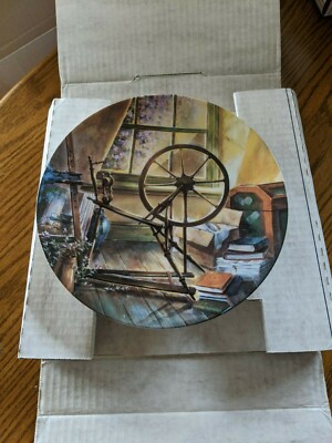 W.S. George Plate-8 The Antique Spinning Wheel | eBay