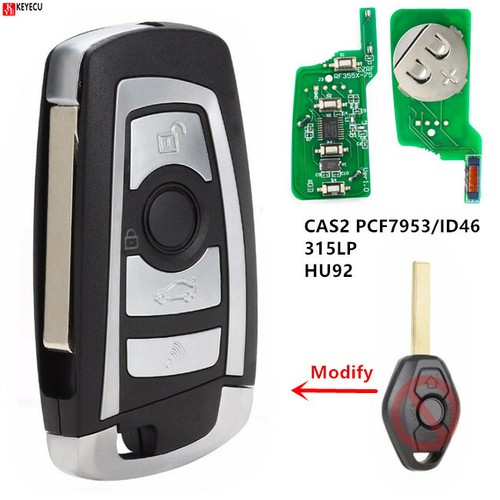 Modified Floding Remote Key 4B 315LP PCF7946 CAS2for BMW E46 E39 E60 ...