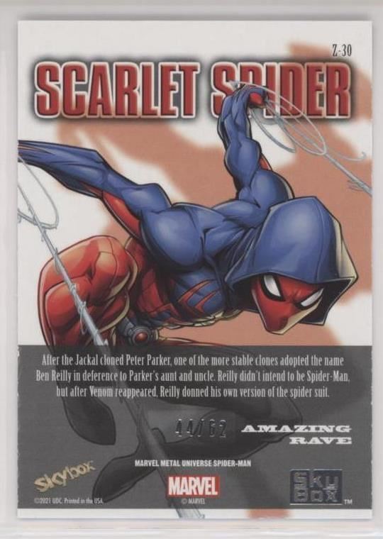EPACK Spiderman Metal Universe Z-Force Amazing Rave [62] Z-30 Scarlet ...