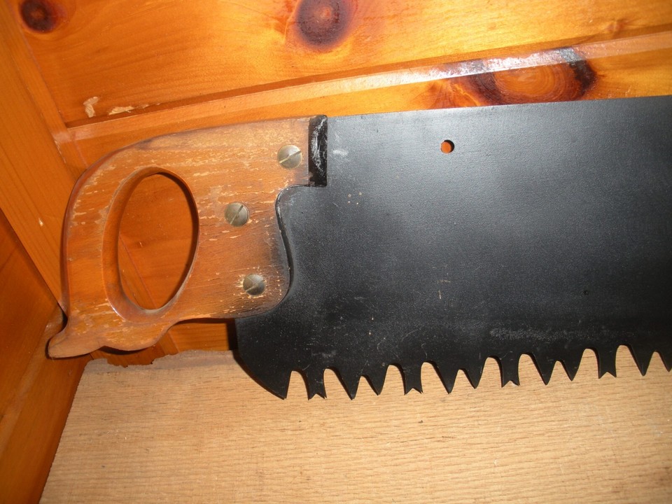 Vintage Hand Painted Crosscut Logging Saw | eBay