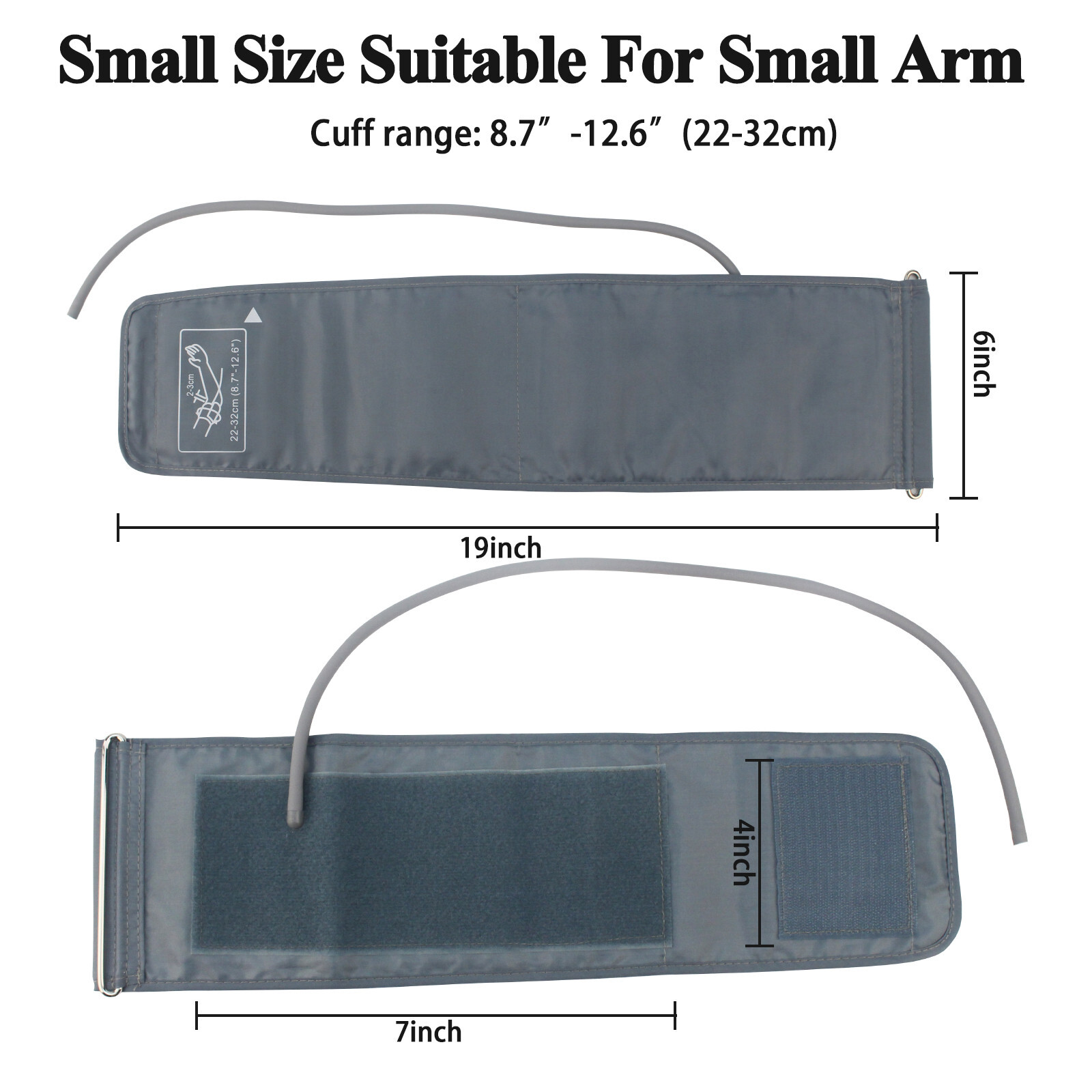 Ziqing Small Arm Replacement Blood Pressure Cuff 22-32cm(8.7-12.6inch ...