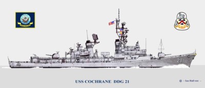 USS Cochrane DDG-21 Ship Print US Navy | eBay