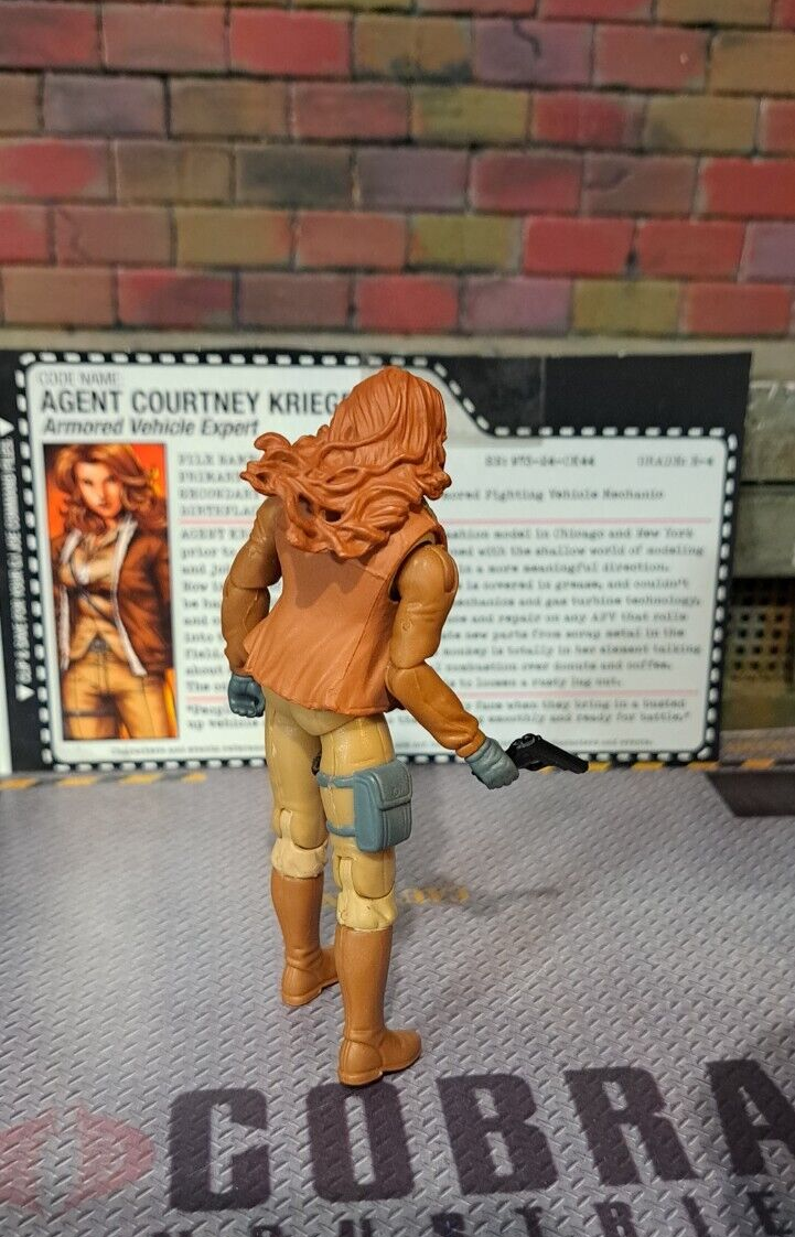 GI JOE ~ 2006 COVERGIRL ~ COURTNEY KRIEGER ~ 100% COMPLETE W/ CARD ...