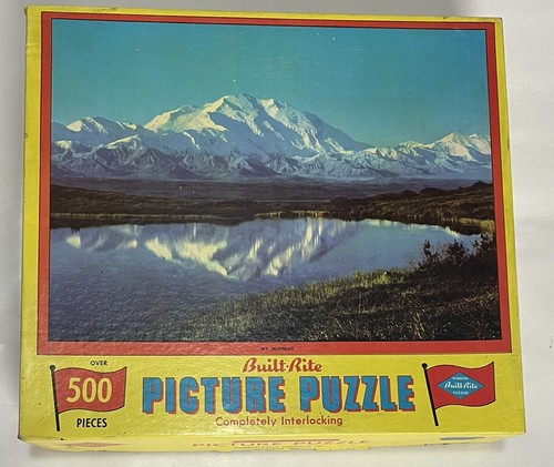 VINTAGE BUILT RITE PICTURE PUZZLE "Mt McKinley" -OVER 500 PIECES | eBay
