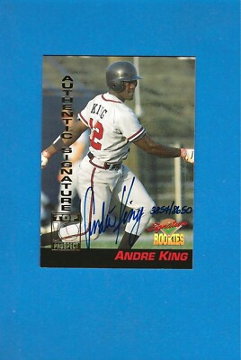 Andre King 1994 Signature MILB Rookies Auto Card #13 /8650 | eBay