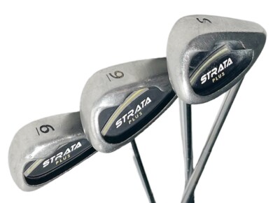 Strata Plus 6 9 SW Golf Iron Set RH Steel Shaft Strata Grip | eBay