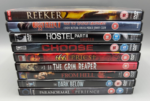 DVD Movie Bundle Job Lot 9x Horror Movies - Unmarked Discs | eBay UK