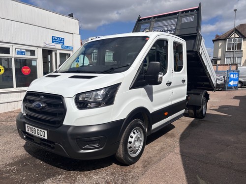 2019 69 FORD TRANSIT CREW CAB TIPPER 2.0 TDCI WHITE LWB 29K | eBay UK