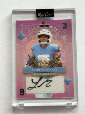 2024 Wild Card 5 Card Draw Stacked Deck Hobby - Rookie Ladd McConkey 1/ ...
