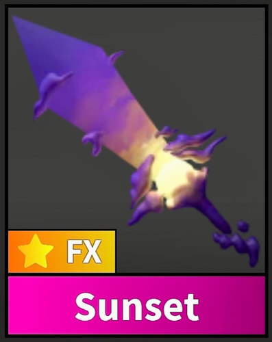 Sunset Knife - MM2 - Murder Mystery 2 - FAST DELIVERY☀️ | eBay