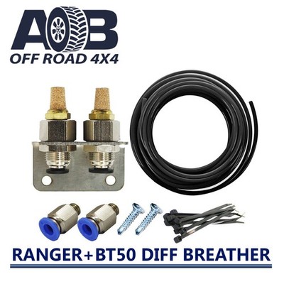 Diff Breather Kit 102-2 point fits Ranger Courier BT50 Front Diff&Rear ...