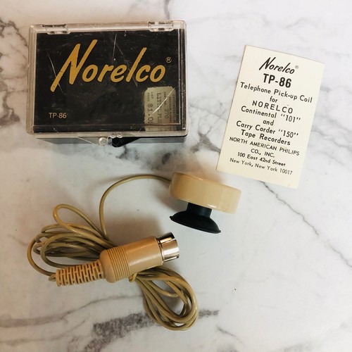 Telephone Pick-up Coil TP-86 For Norelco Carry Corder Cassette Recorder ...