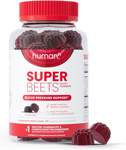 Humann Superbeets Sugar-Free Nitric Oxide Circulation Gummies - Daily ...